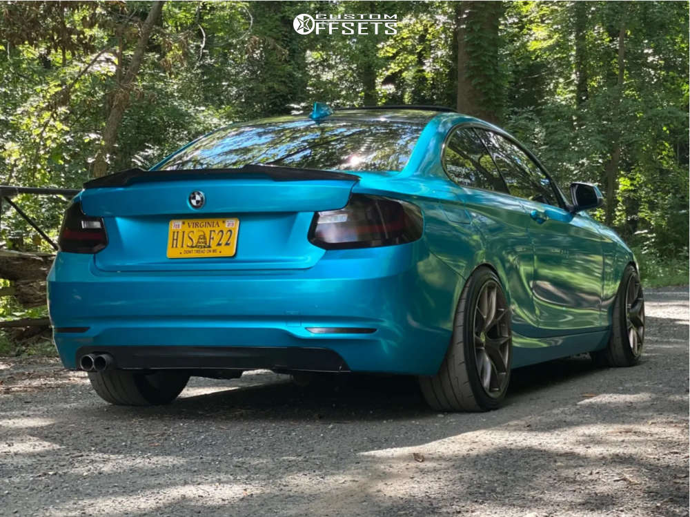 2015 BMW 228i with 18x9.5 35 ESR Rf2 and 255/35R18 Firestone Firehawk ...