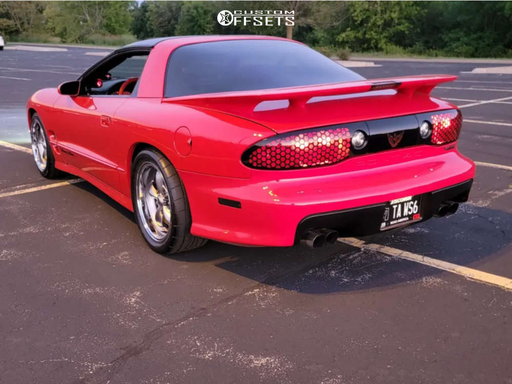 2001 Pontiac Firebird with 18x9 34 American Racing Torq Thrust M and ...