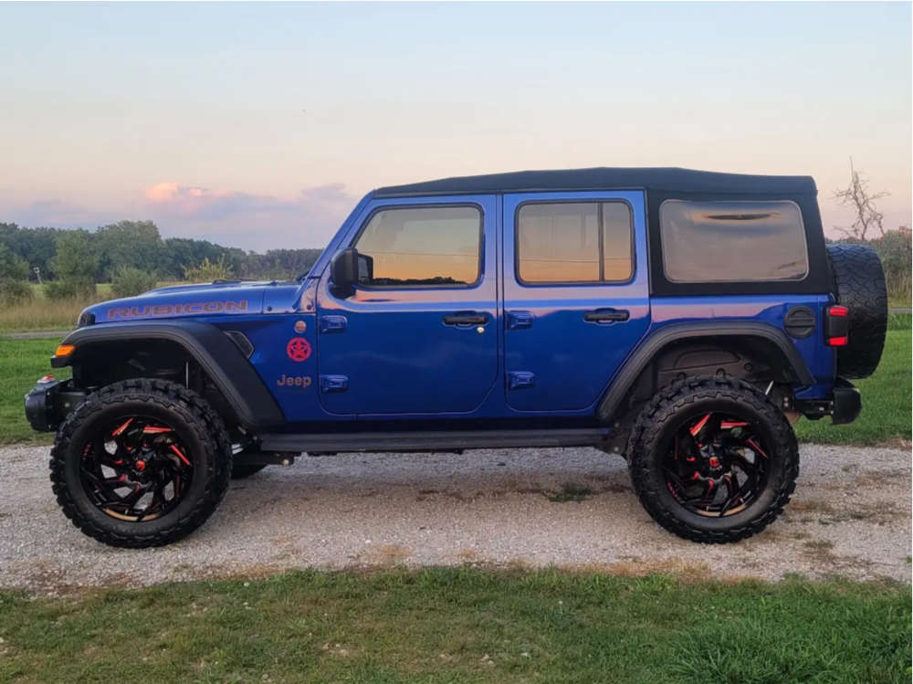 2018 Jeep Wrangler with 20x10 -18 Fuel Reaction and 35/12.5R20 Cooper ...