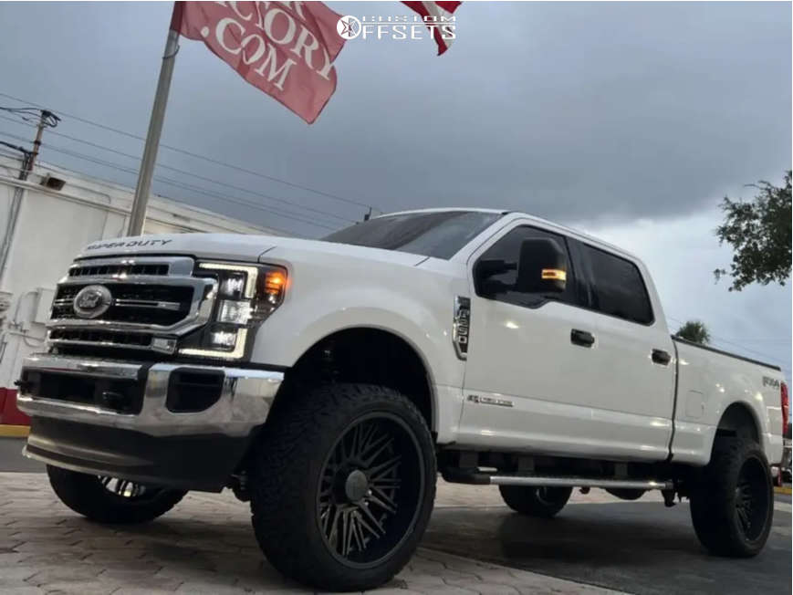 2017 Ford F-250 Super Duty with 24x12 -51 Cali Offroad Rawkon and 35/13 ...