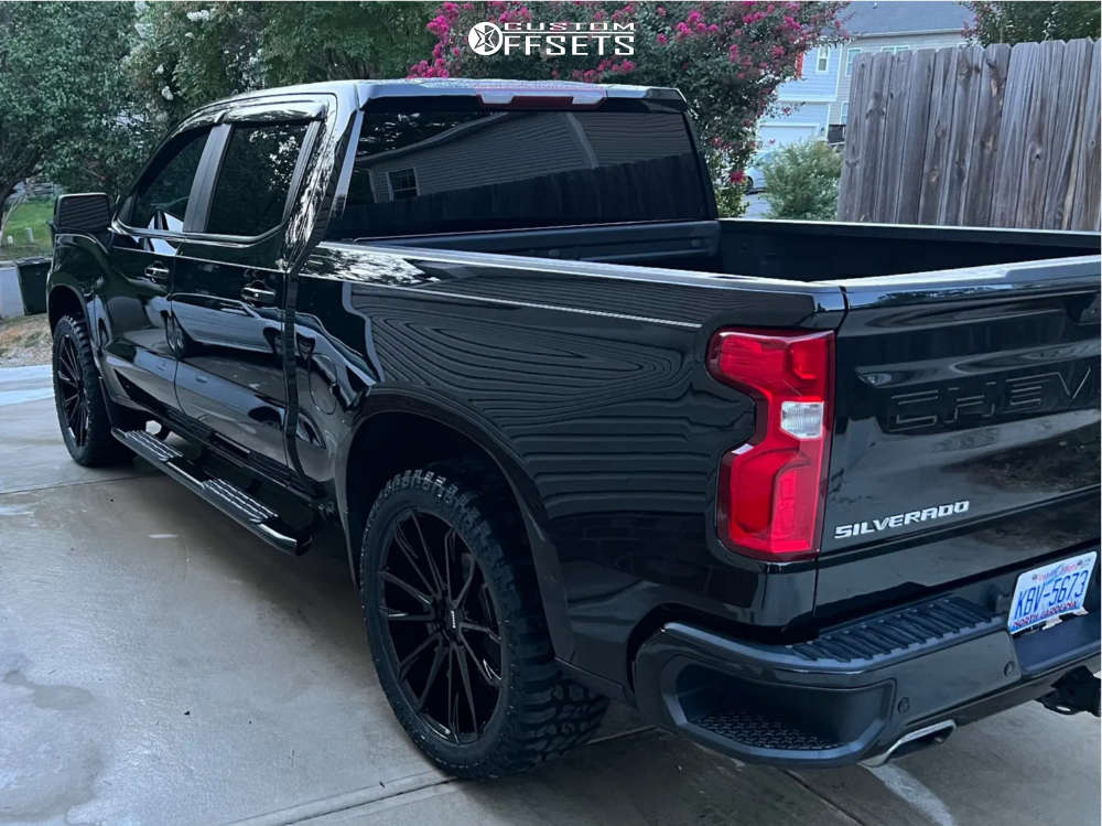 2020 Chevrolet Silverado 1500 with 24x10 30 DUB Clout and 33/12.5R24 ...