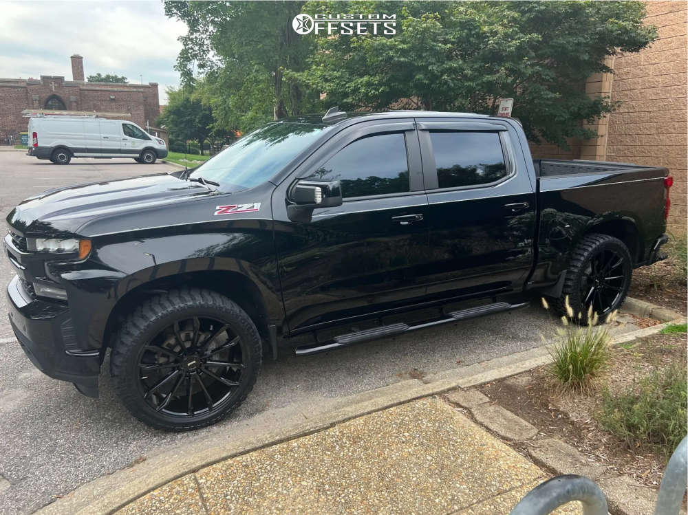 2020 Chevrolet Silverado 1500 with 24x10 30 DUB Clout and 33/12.5R24 ...