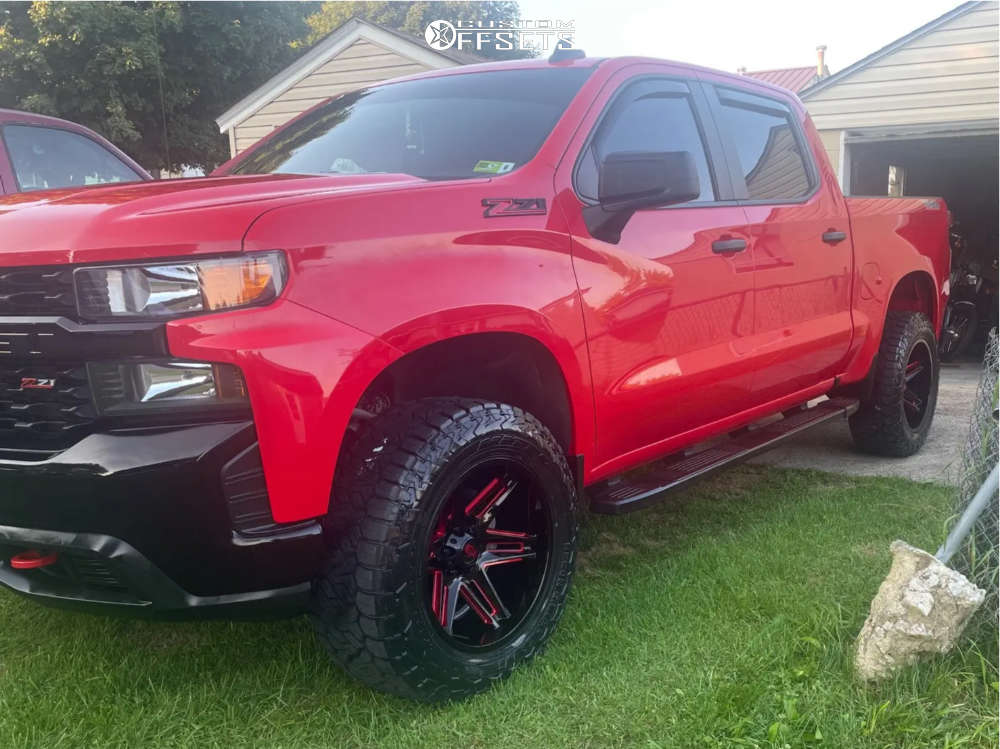 2019 Chevrolet Silverado 1500 with 20x12 -51 Vision Razor and 295/60R20 ...