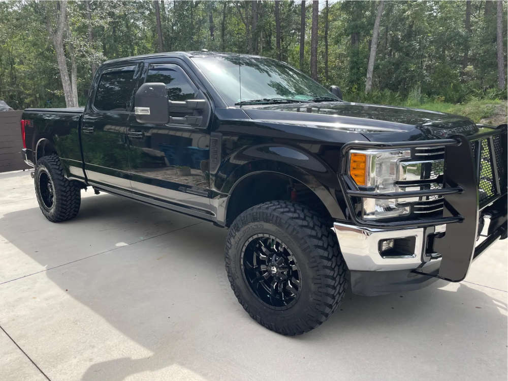 2017 Ford F-250 Super Duty with 20x10 -18 Fuel Sledge D595 and 37/12 ...