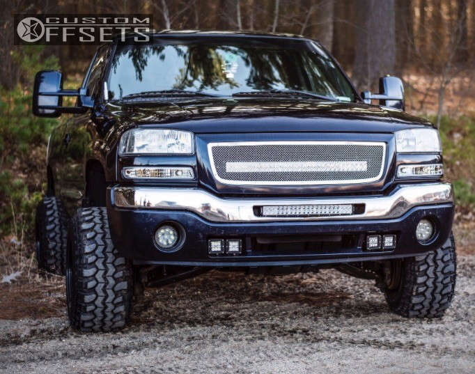 2005 GMC Sierra 1500 with 15x12 -51 Bart Wheels Super Trucker and 29/10 ...