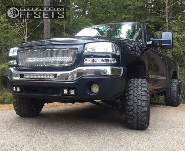 2005 GMC Sierra 1500 with 15x12 -51 Bart Wheels Super Trucker and 29/10 ...