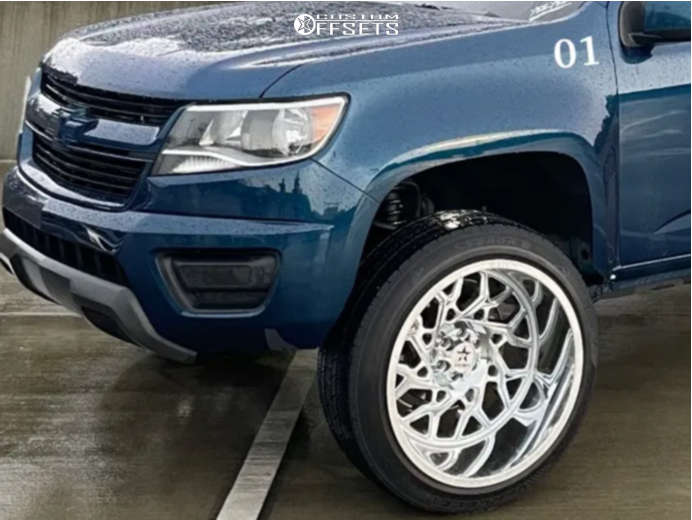 2019 Chevrolet Colorado with 22x14 -80 RBP 80r and 305/40R22 Vercelli ...