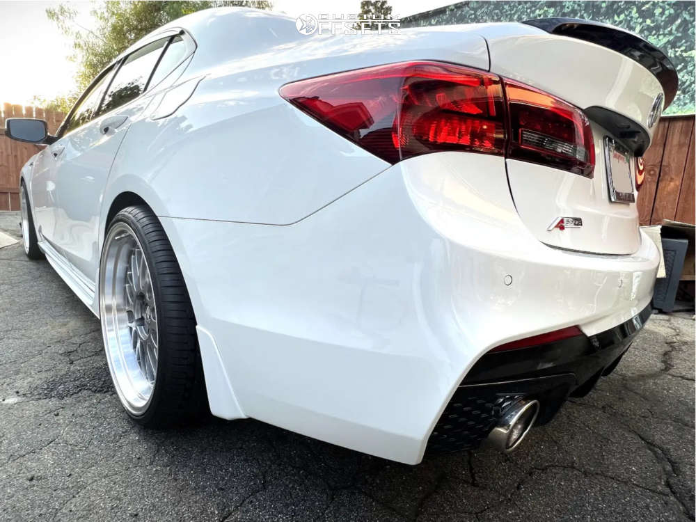 2018 Acura TLX with 20x8.5 30 JNC Jnc005 and 245/30R20 Venom Power Ragnarok Zero and Lowering ...