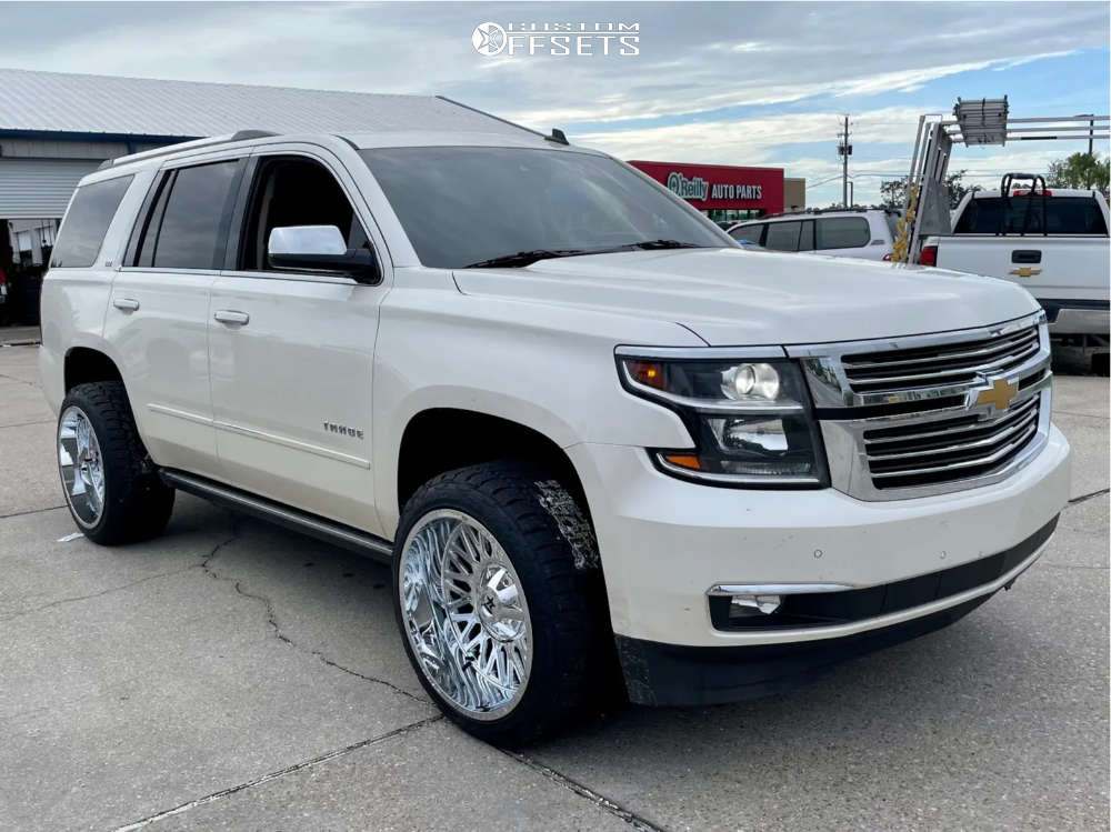 2015 Chevrolet Tahoe with 22x12 -44 RBP 02r and 305/40R22 Nitto Terra ...