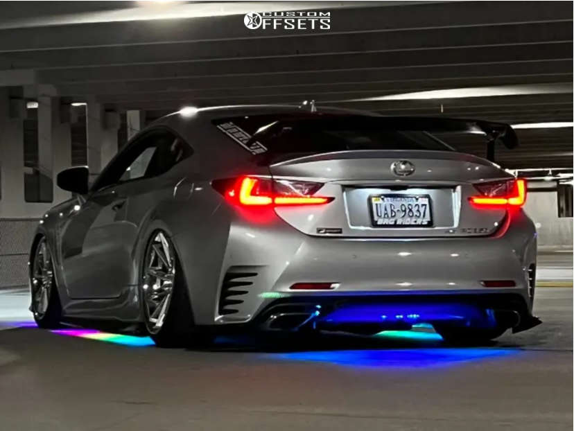 2016 Lexus RC350 with 20x8.5 35 Ferrada CM2 and 245/40R20 Continental Extremecontact Dws06 Plus ...
