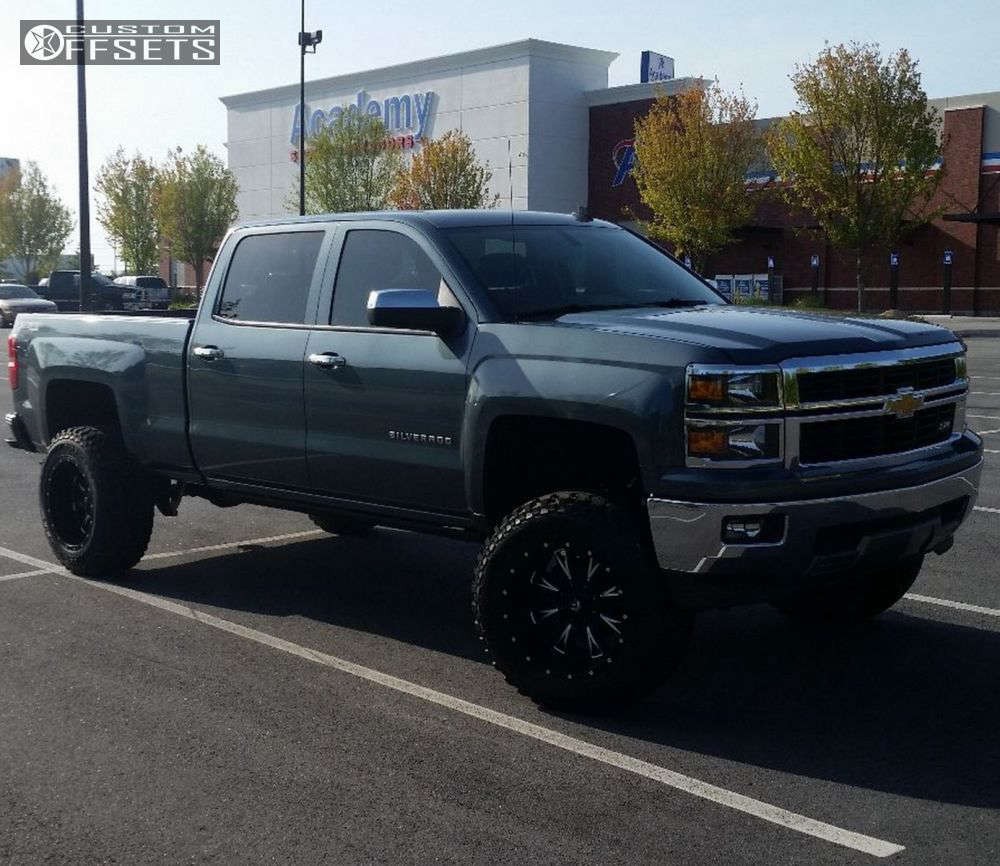 2014 Chevrolet Silverado 1500 with 20x12 -44 Fuel Throttle and 35/12 ...