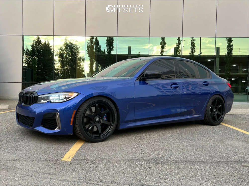 2020 BMW M340i XDrive with 19x9.5 22 ESR Ap6 and 255/35R19 General G ...