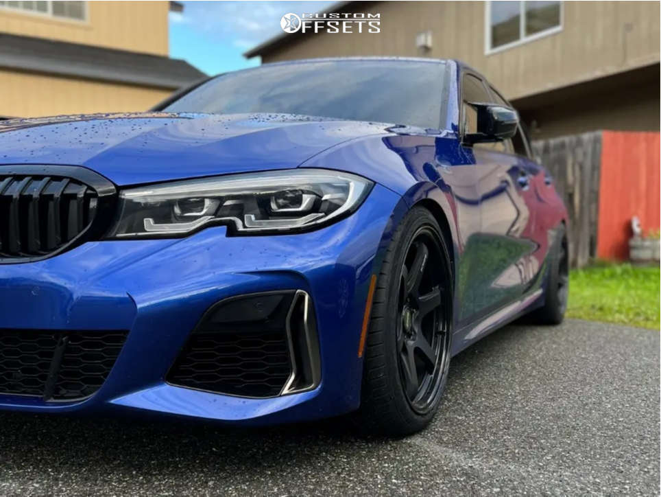 2020 BMW M340i XDrive with 19x9.5 22 ESR Ap6 and 255/35R19 General G ...