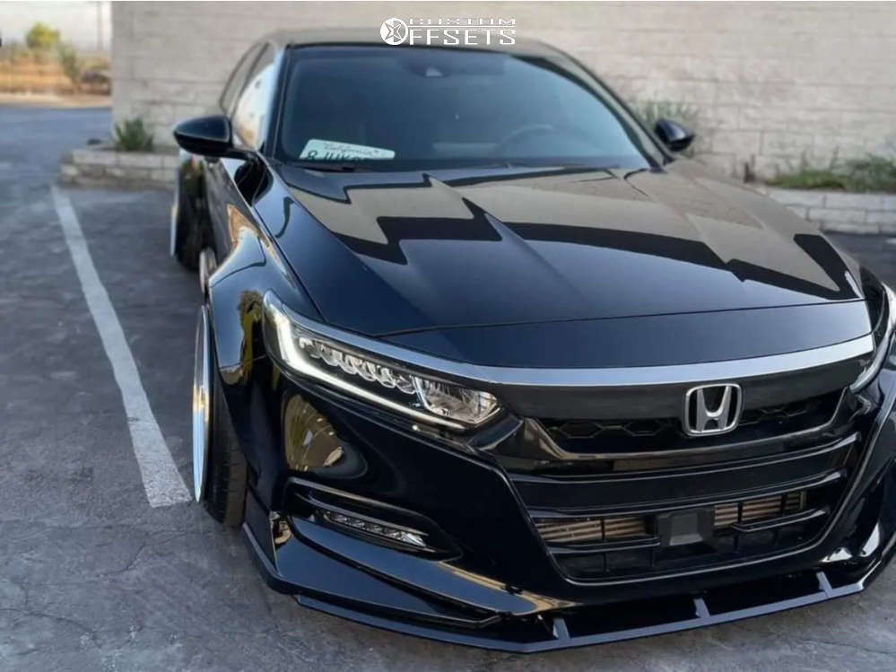 2019 Honda Accord with 19x12.5 20 Aap Wheels P1 and 255/35R19 Delinte ...