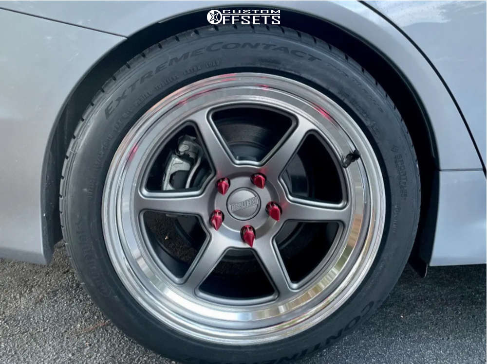 2021 Subaru WRX with 18x9.5 22 Kansei Roku and 255/40R18 Continental ...