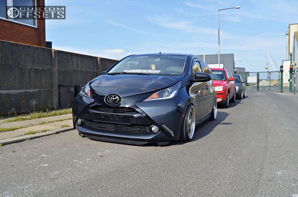 2015 Toyota Aygo with 16x7.5 33 BBS Lorinser RT and 165/40R16 Nankang ...