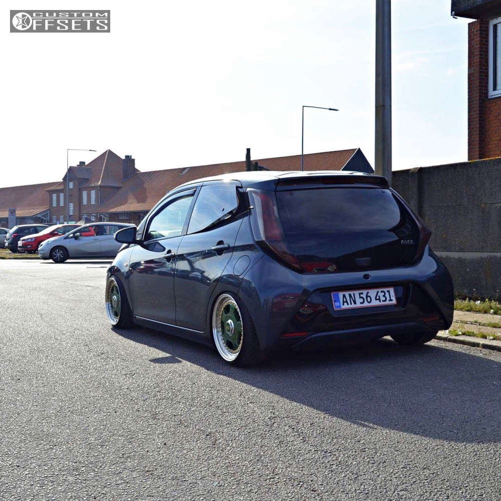 2015 Toyota Aygo with 16x7.5 33 BBS Lorinser RT and 165/40R16 Nankang ...