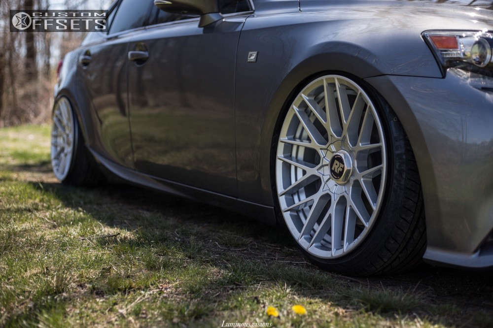 2015 Lexus IS350 with 19x10 25 Rotiform Rse and 225/35R19 Nankang NS-20 ...