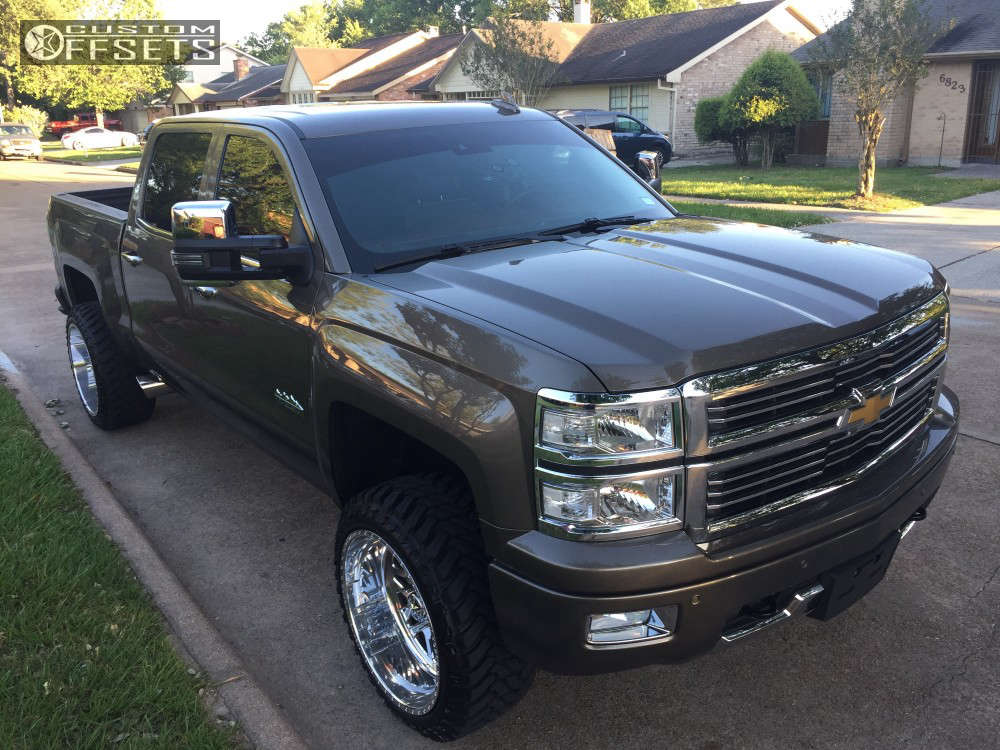 2015 Chevrolet Silverado 1500 with 22x12 -40 American Force EVO SS and ...
