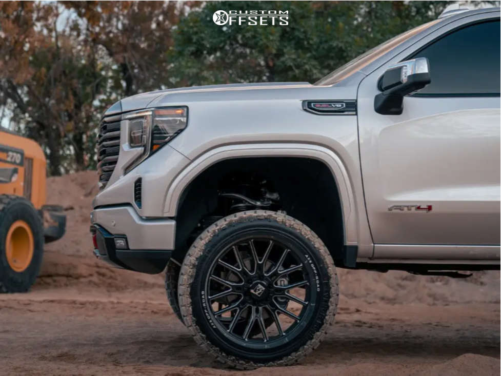 2022 Gmc Sierra 1500 With 24x12 44 Axe Offroad Atlas And 35 12 5r24