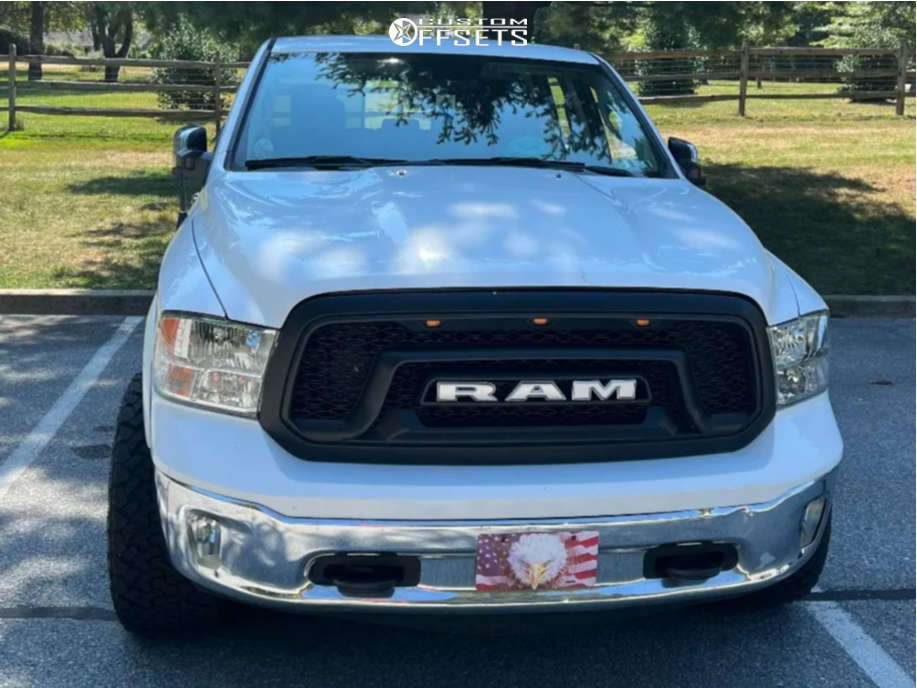 2018 Ram 1500 with 20x12 -51 Vision Rocker 412 and 33/12.5R20 Venom ...