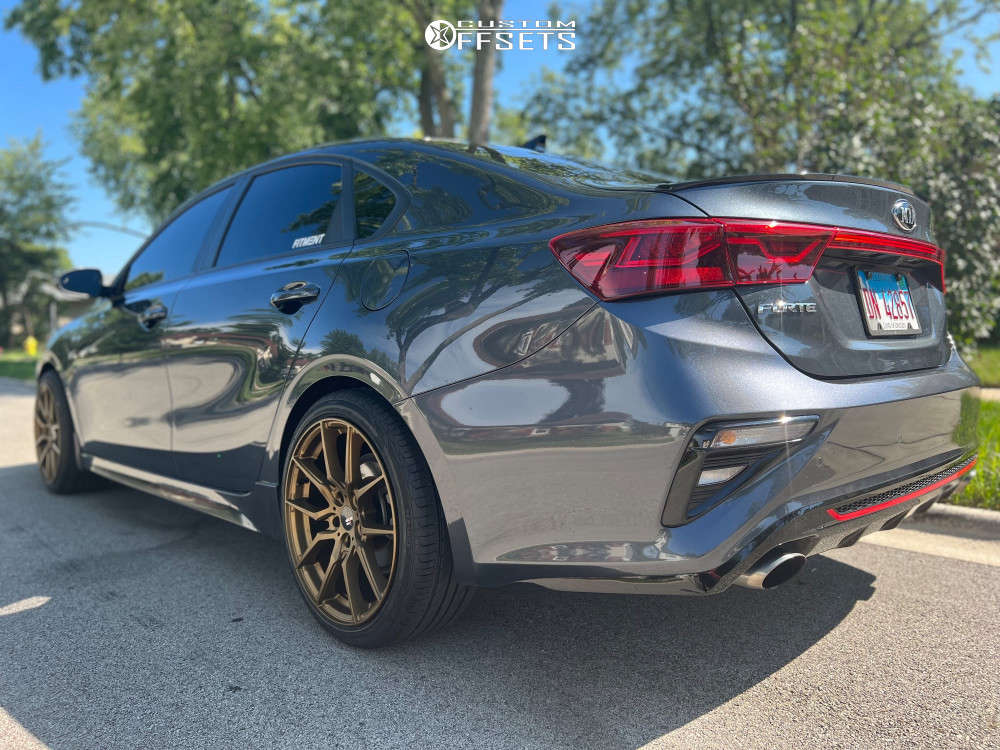 2020 Kia Forte with 18x8.5 35 Option Lab R716 and 225/40R18 Sentury Uhp ...