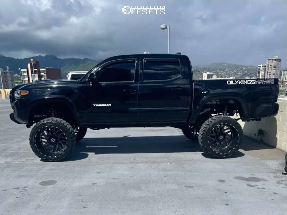 2021 Toyota Tacoma with 22x14 -76 TIS 544BM and 33/14.5R22 AMP Mud ...