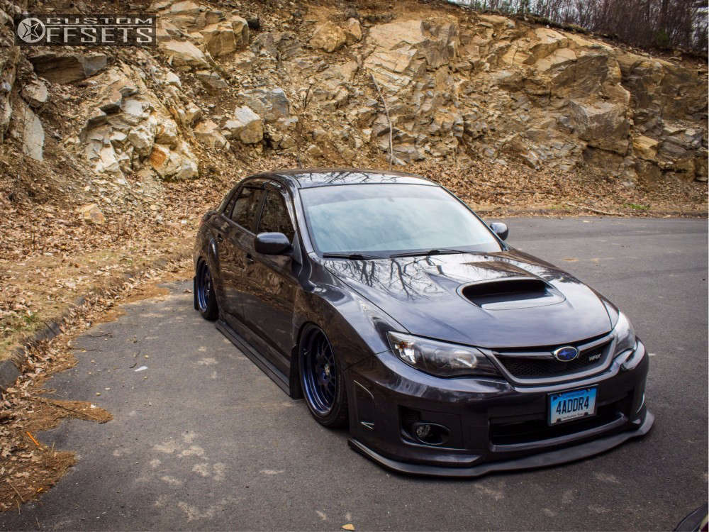 2014 Subaru WRX with 18x9.5 30 Klutch Sl14 and 225/35R18 Hankook Ventus ...