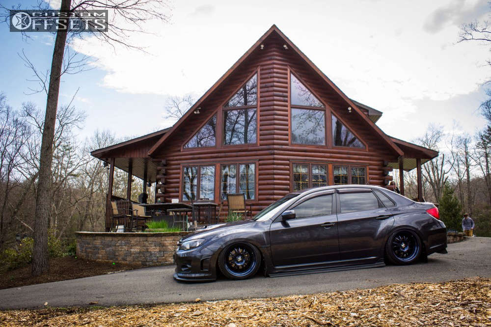 2014 Subaru WRX with 18x9.5 30 Klutch Sl14 and 225/35R18 Hankook Ventus ...
