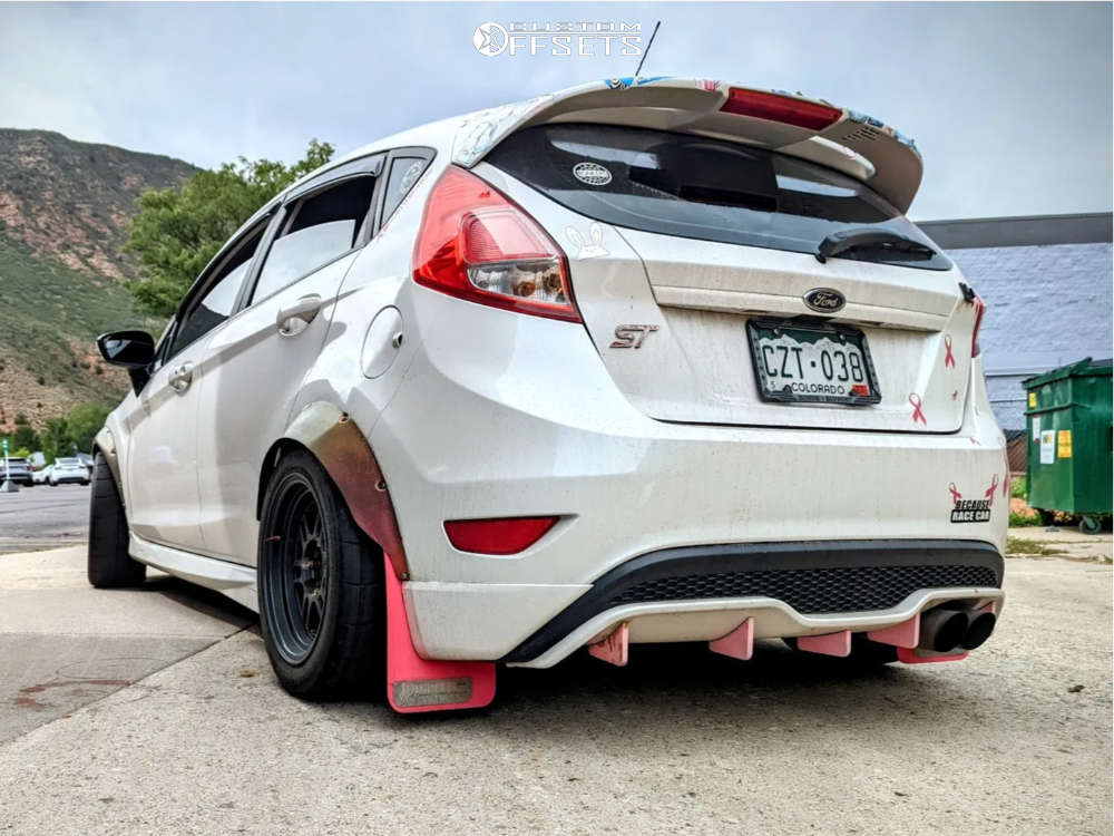 2017 Ford Fiesta with 15x8 20 Vors Tr6 and 225/45R15 Nitto Nt01 and ...
