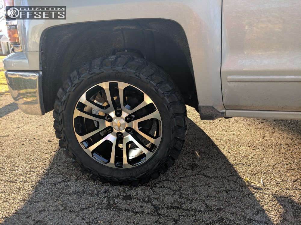 2015 Chevrolet Silverado 1500 with 20x9 24 OE Performance 158 and 33/12 ...