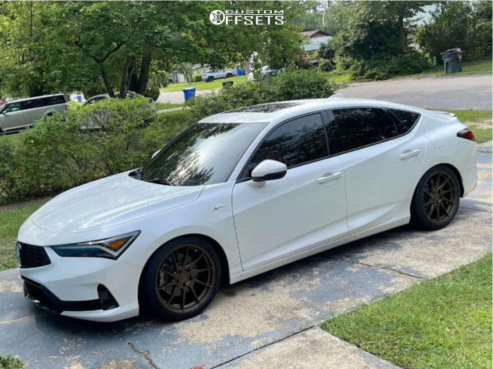 2023 Acura Integra with 18x8.5 35 Aodhan Ah09 and 245/35R18 Michelin ...