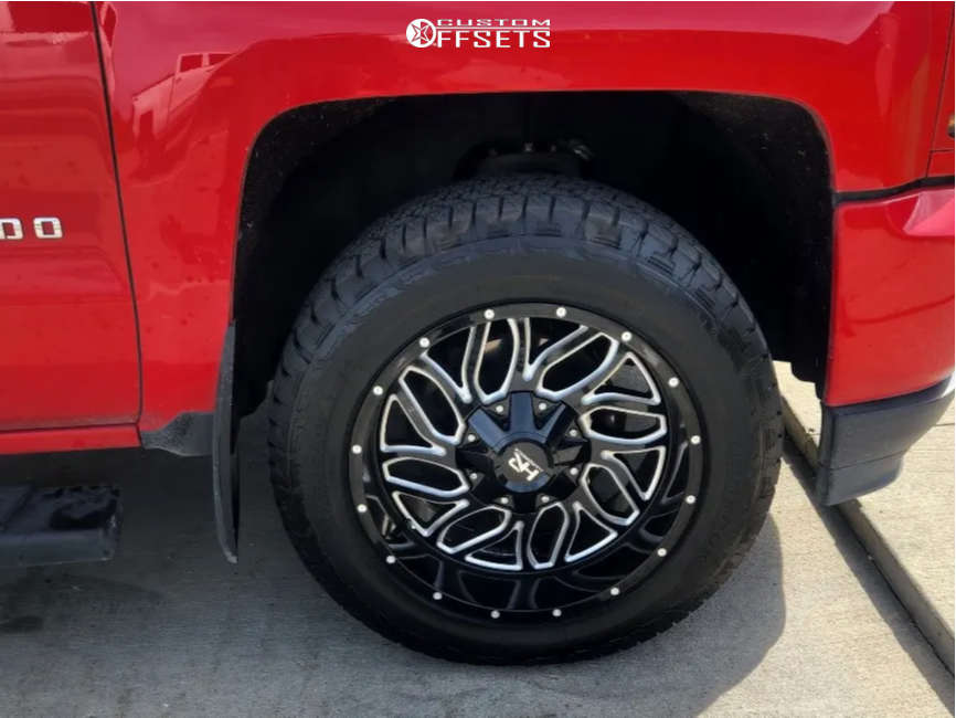 2018 Chevrolet Silverado 1500 with 20x10 -19 Hardrock Destroyer and 275 ...