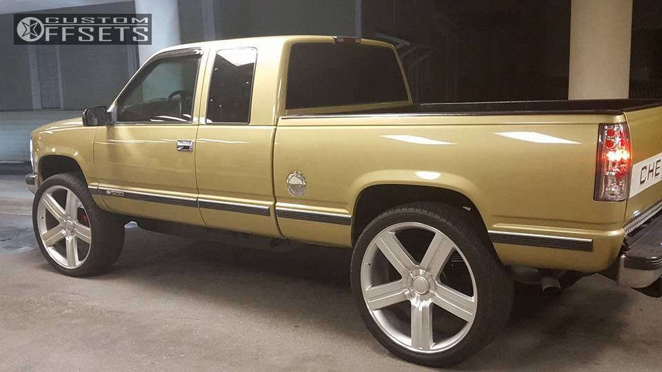 1997 Chevrolet K1500 with 28x9 0 Rockstarr 557 and 325/35R28 Lexani LX ...