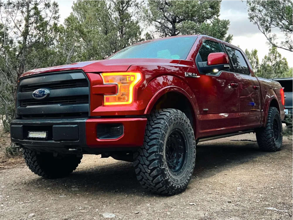 2015 Ford F-150 with 17x8.5 0 American Outlaw Dusty Road and 35/12.5R17 ...