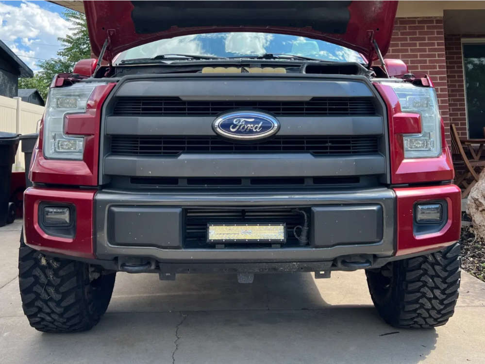 2015 Ford F-150 with 17x8.5 0 American Outlaw Dusty Road and 35/12.5R17 ...