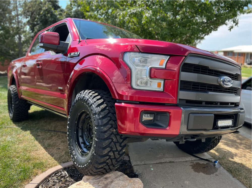 2015 Ford F-150 with 17x8.5 0 American Outlaw Dusty Road and 35/12.5R17 ...