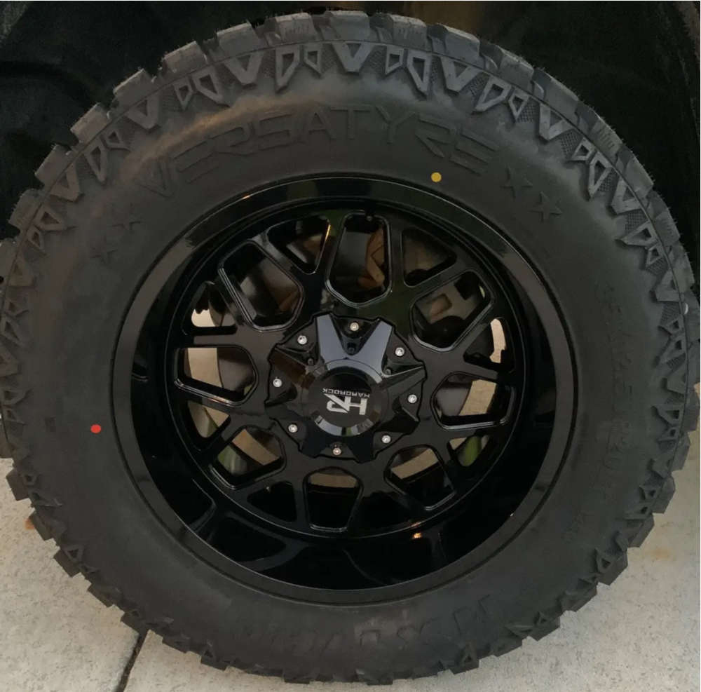 2019 Ram 1500 with 20x10 -19 Hardrock Gunner and 35/12.5R20 Versatyre ...