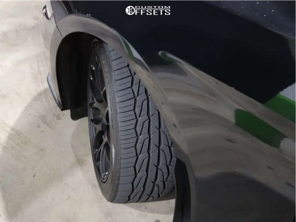 2018 Ford Mustang with 18x9 30 American Muscle AMR Gloss Black Wheel ...