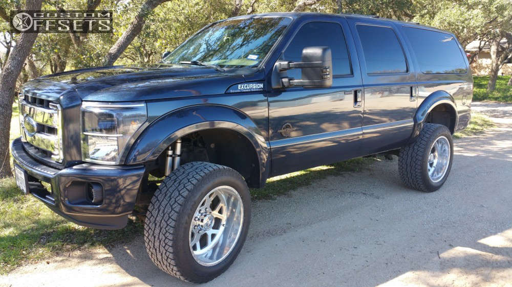 2004 Ford Excursion with 22x12 -40 American Force Shield Ss and 325 ...