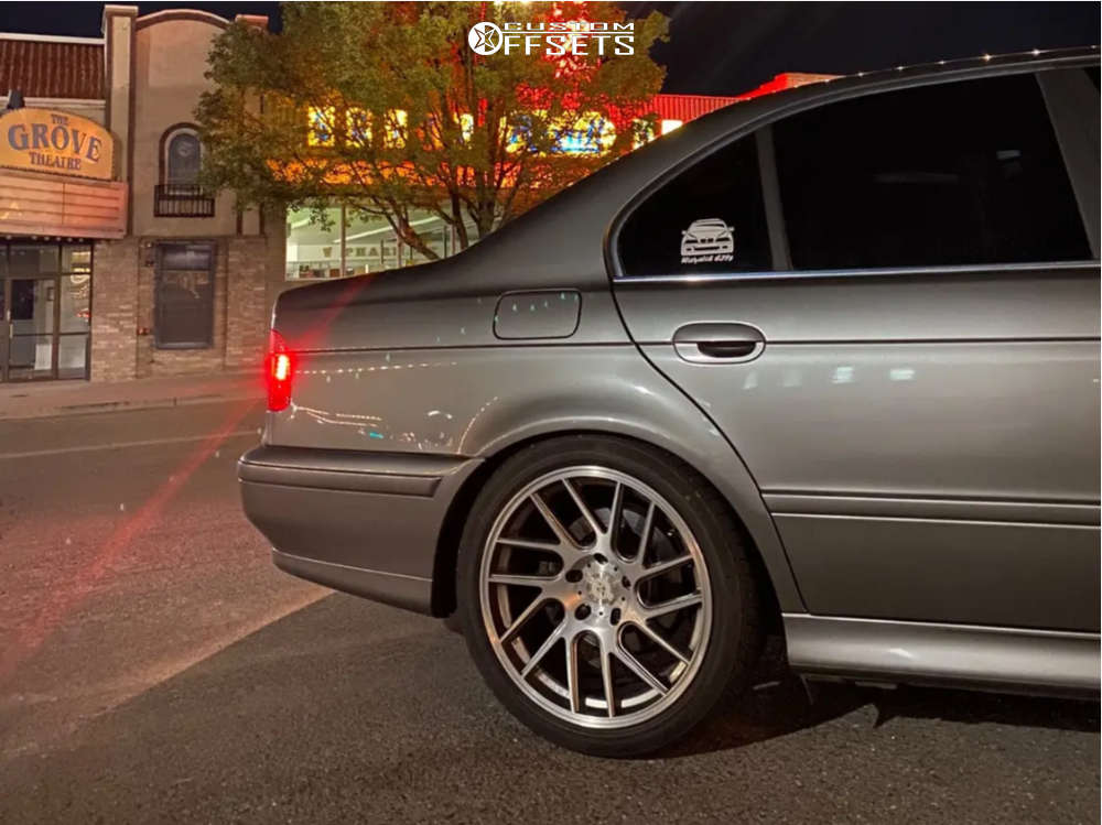 2002 BMW 530i with 18x9.5 35 Anovia Elder and 245/40R18 Vercelli Strada ...