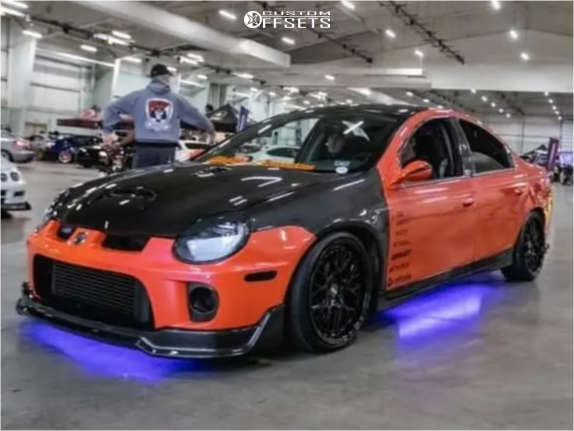 2003 Dodge Neon with 18x8.5 30 ESR Cs11 and 215/35R18 Federal 595 Rs-r ...