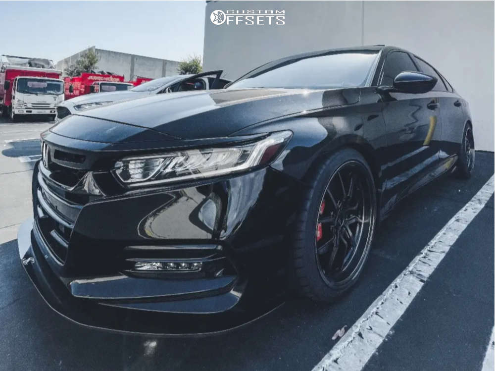 2020 Honda Accord with 19x9.5 35 Option Lab S718 and 255/35R19 Ohtsu ...