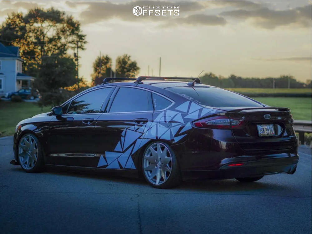 2013 Ford Fusion with 19x8.5 35 MRR Hr3 and 225/35R19 Ohtsu Fp8000 and ...