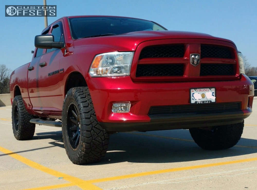 2012 Ram 1500 with 20x9 -12 LRG 107 and 35/12.5R20 Nitto Ridge Grappler ...