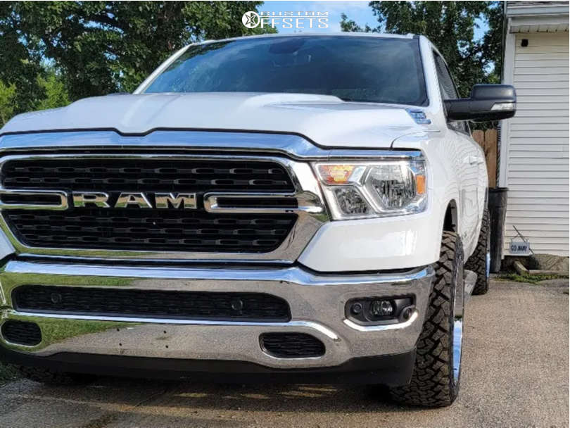 2022 Ram 1500 with 22x10 -19 Vision Rocker 412 and 33/12.5R22 Venom ...