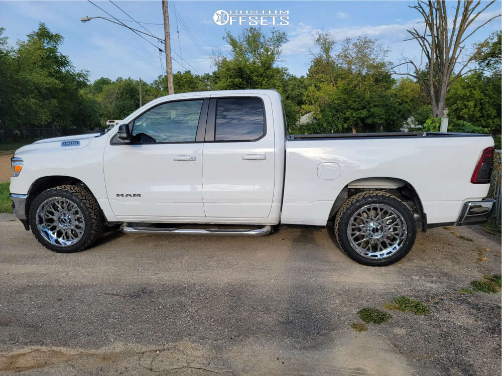 2022 Ram 1500 with 22x10 -19 Vision Rocker 412 and 33/12.5R22 Venom ...