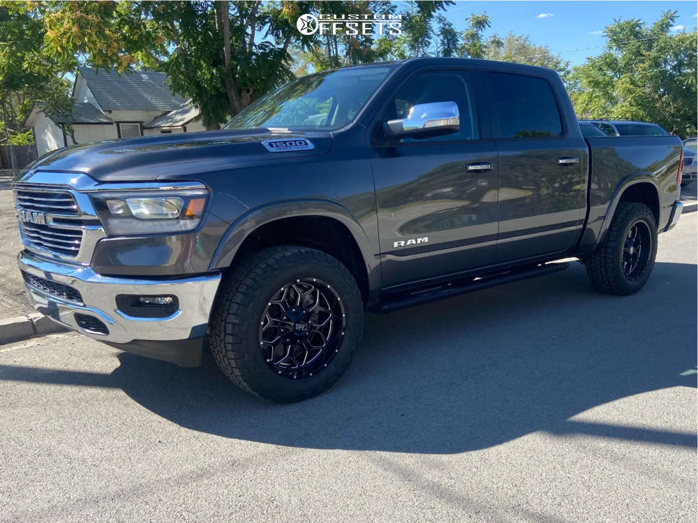 2022 Ram 1500 with 20x10 -19 Hardrock Indestructible and 285/60R20 ...