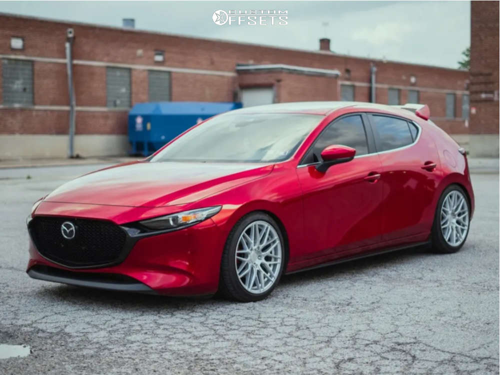 2019 Mazda 3 Sport with 18x8.5 38 F1R F103 and 225/40R18 Michelin Pilot ...