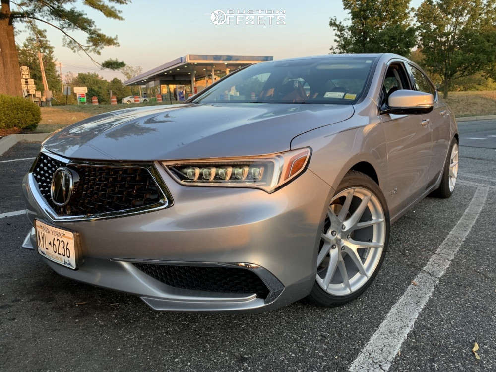 2018 Acura TLX with 19x9.5 35 Aodhan Aff7 and 245/40R19 Vercelli Strada ...